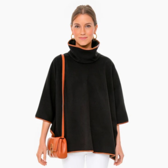 Tuckernuck | Jackets & Coats | New Tuckernuck Black Leather Trim Funnel ...